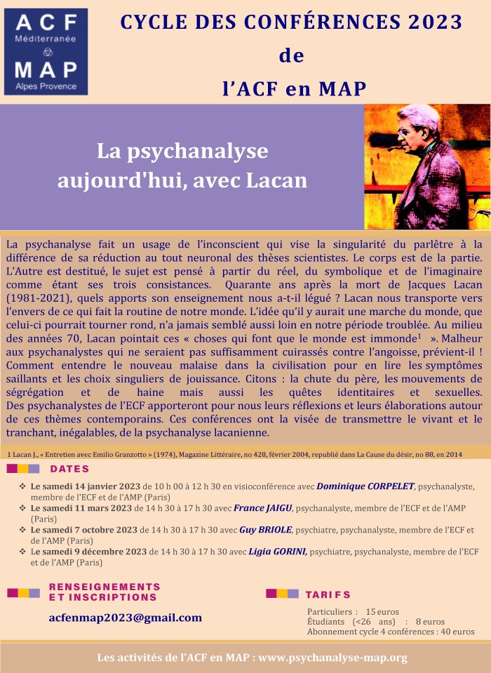 ACF en MAP. 14 janvier – Marseille – Grande conférence – Dominique ...